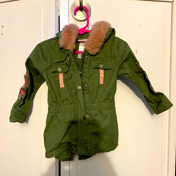 Little Lass | Jackets & Coats | Little Lass Girls Faux Fair Hooded ...